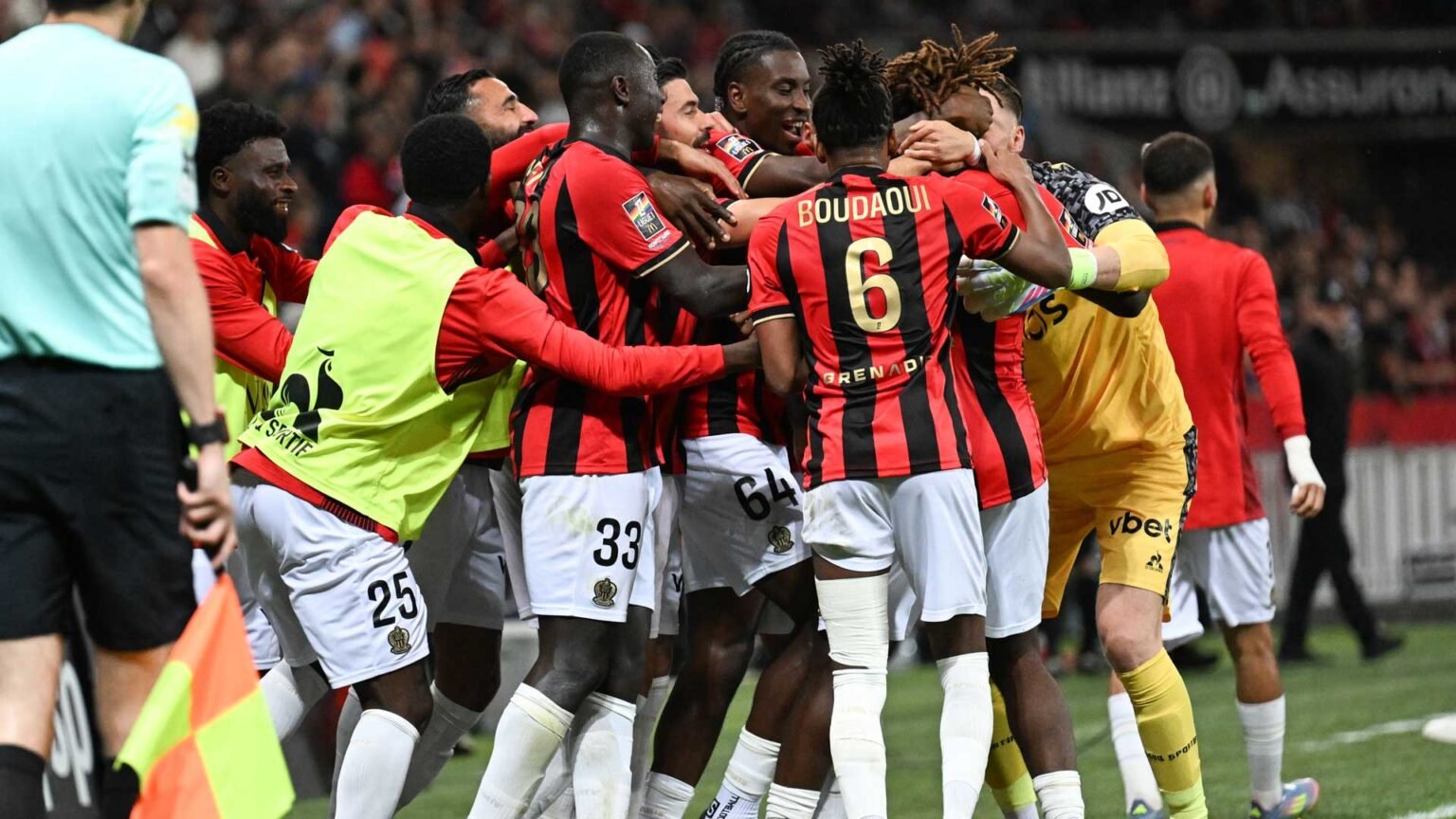 OGC Nice beats Brest in Ligue 1 and goes to the Champions League play-offs