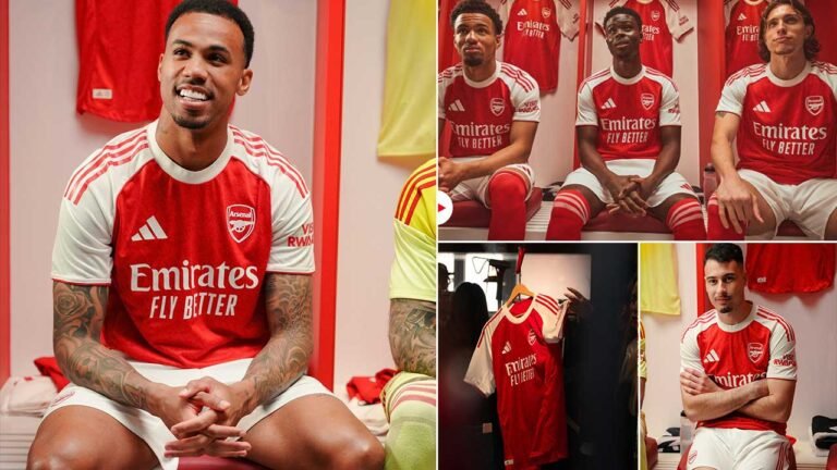 Arsenal 2025/26 Home Kit by adidas: Gothic ‘A’ Design Celebrates Club ...
